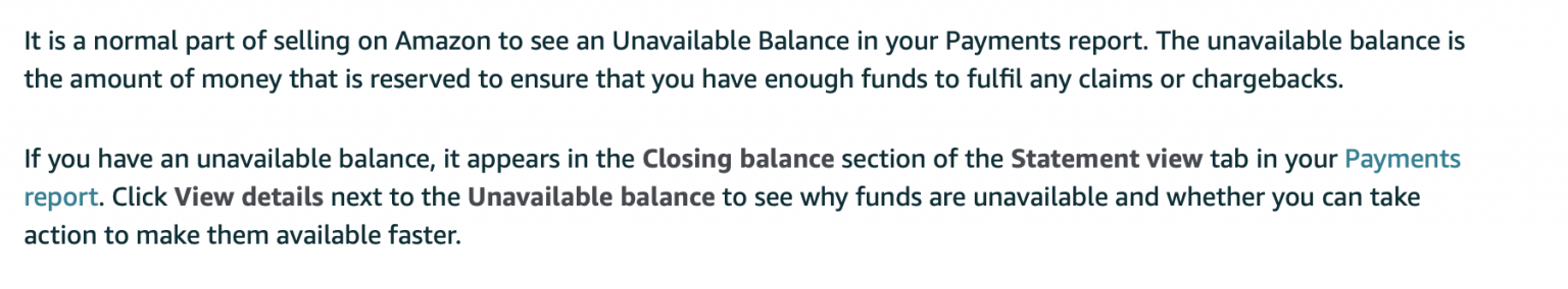 How To Deal With Amazon Reserve, Payment Hold, And Other Disbursement ...