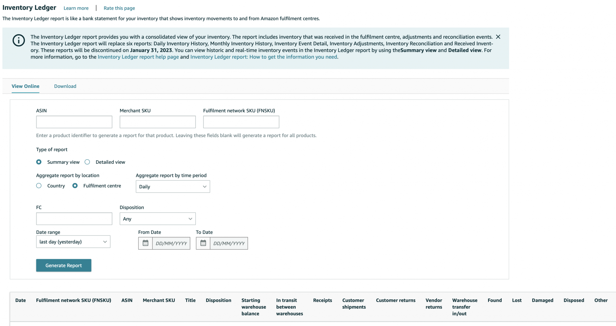 New Inventory Ledger to Replace Six Amazon Reports - SellerEngine